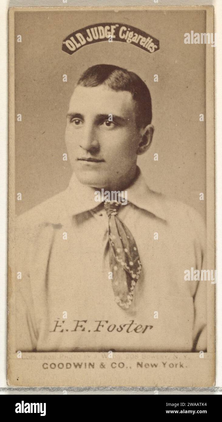 F.F. Foster, from the Old Judge series (N172) for Old Judge Cigarettes ...
