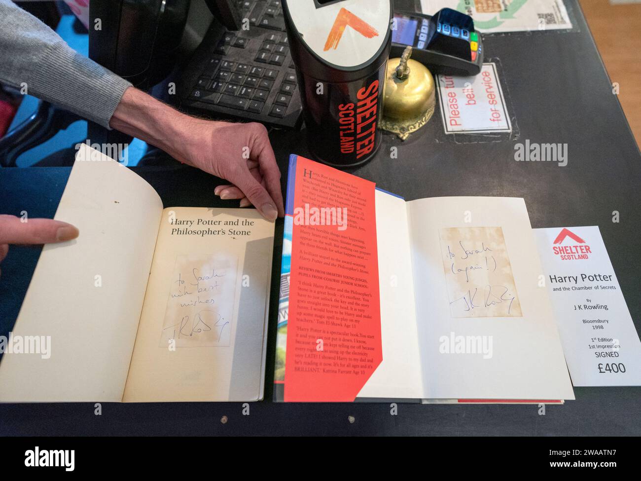 Rare signed first edition copies of Harry Potter books for sale at the ...