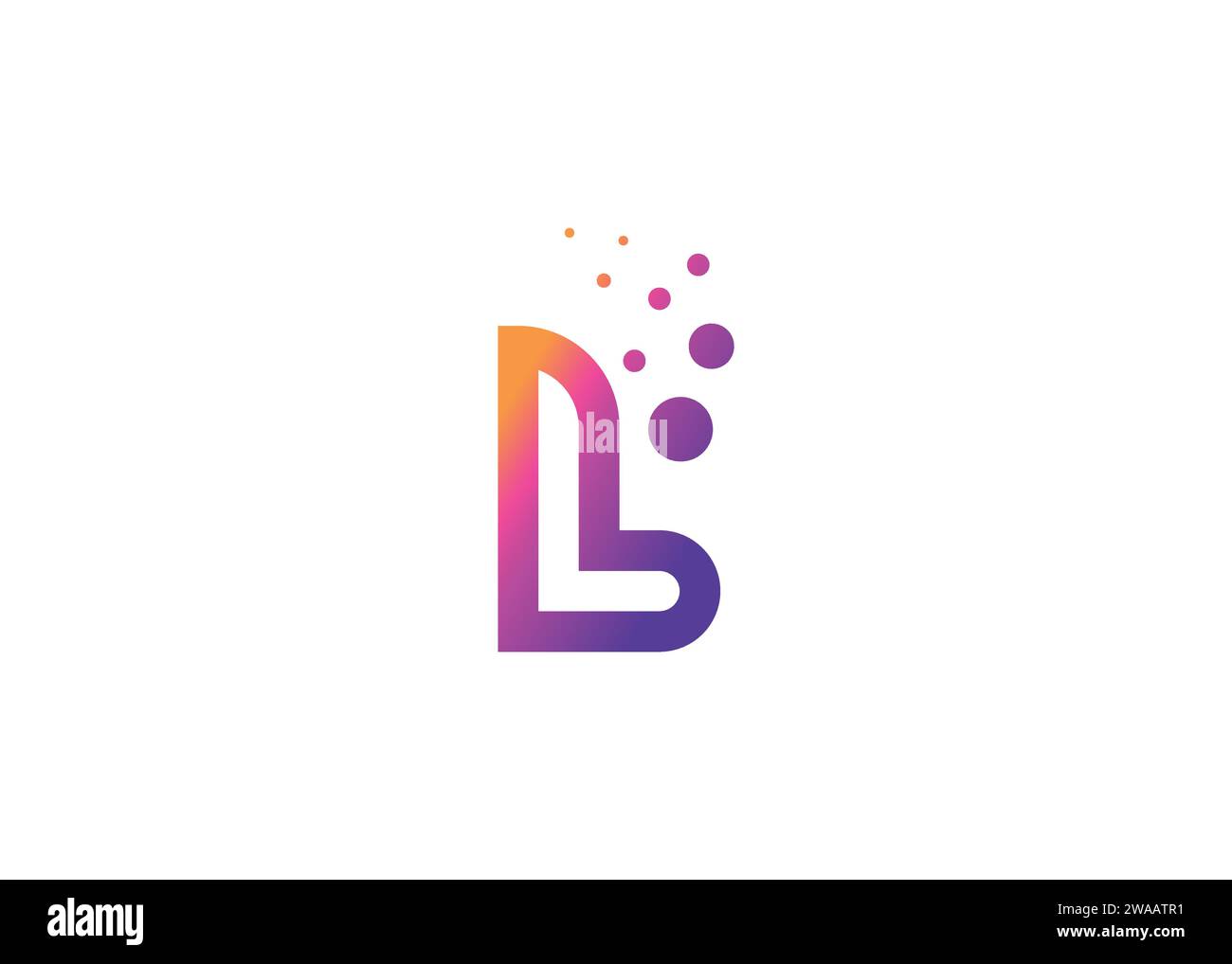 Letter L Technology vector monogram logo design template. Letter L ...