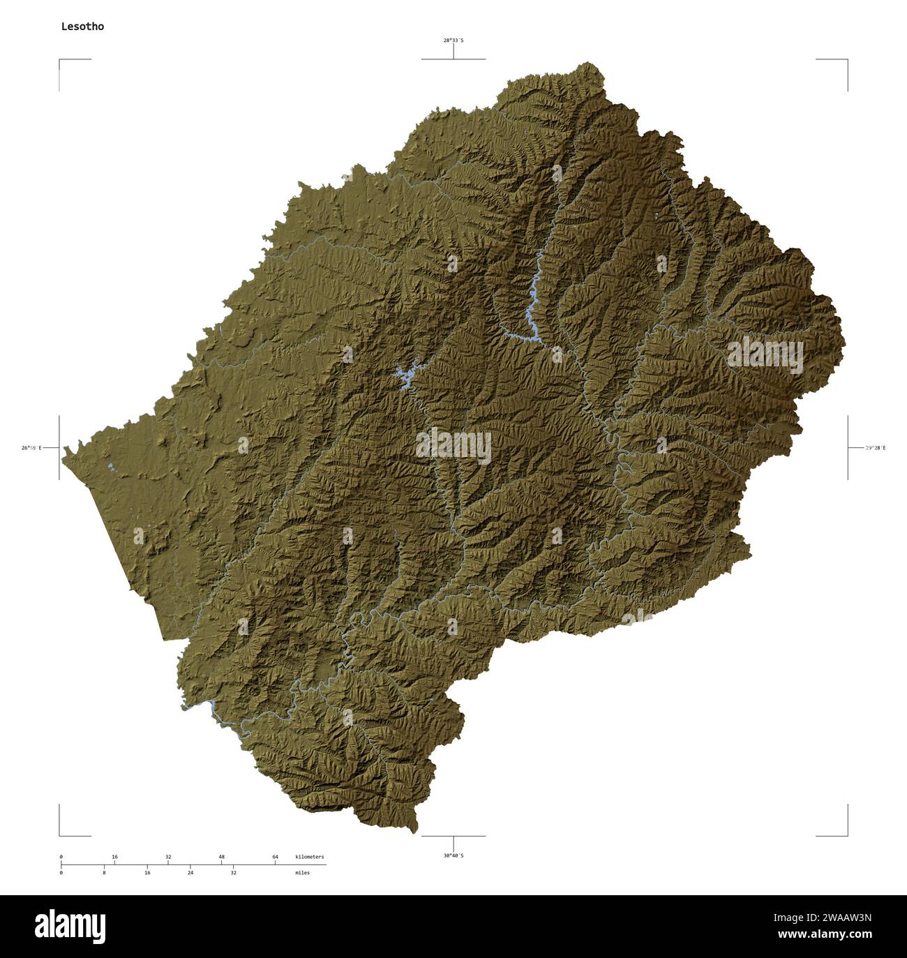 Shape of a Pale colored elevation map with lakes and rivers of the ...