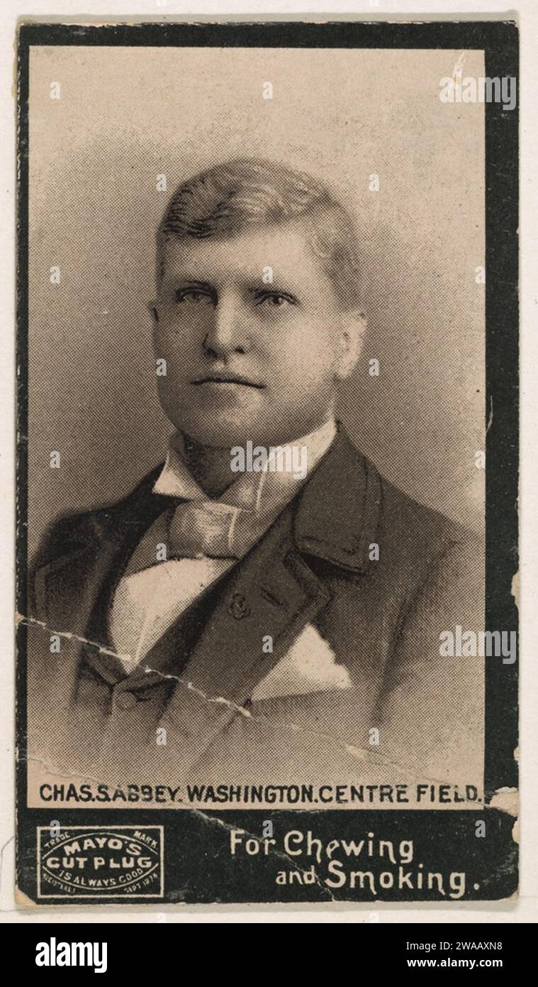 Charles S. Abbey, Center Field, Washington, from Mayo's Cut Plug ...