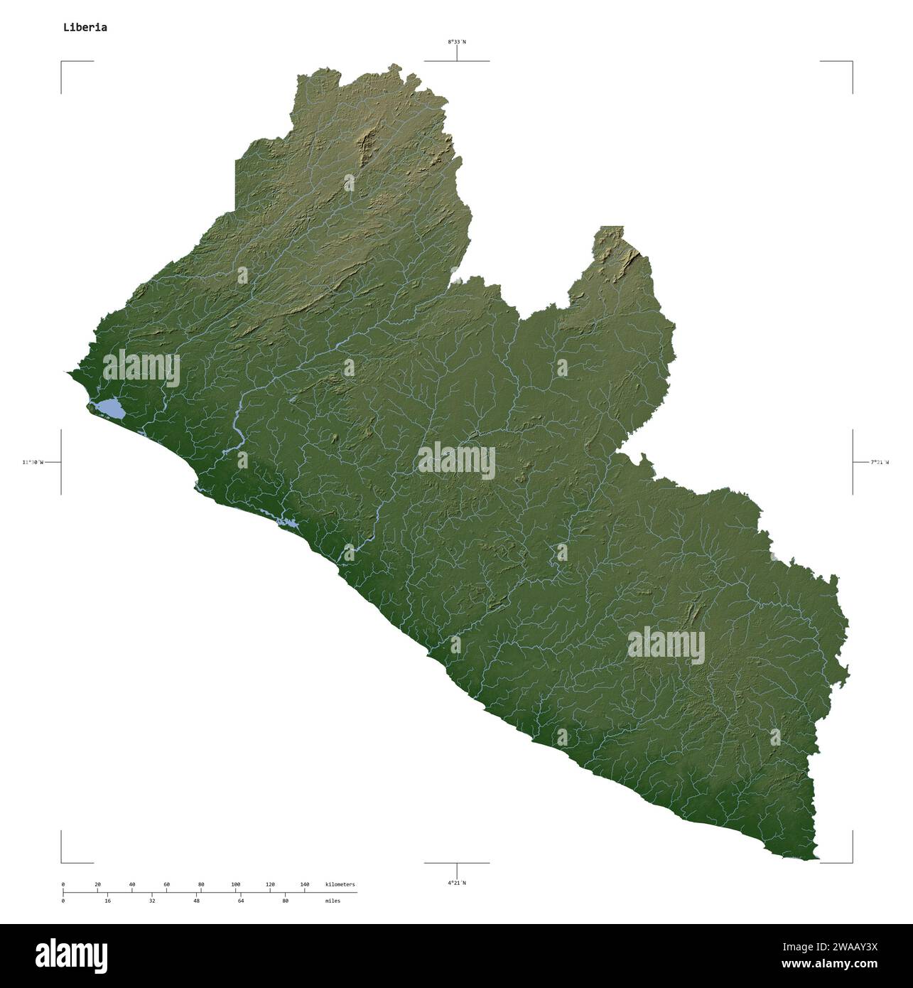 Shape of a Pale colored elevation map with lakes and rivers of the ...