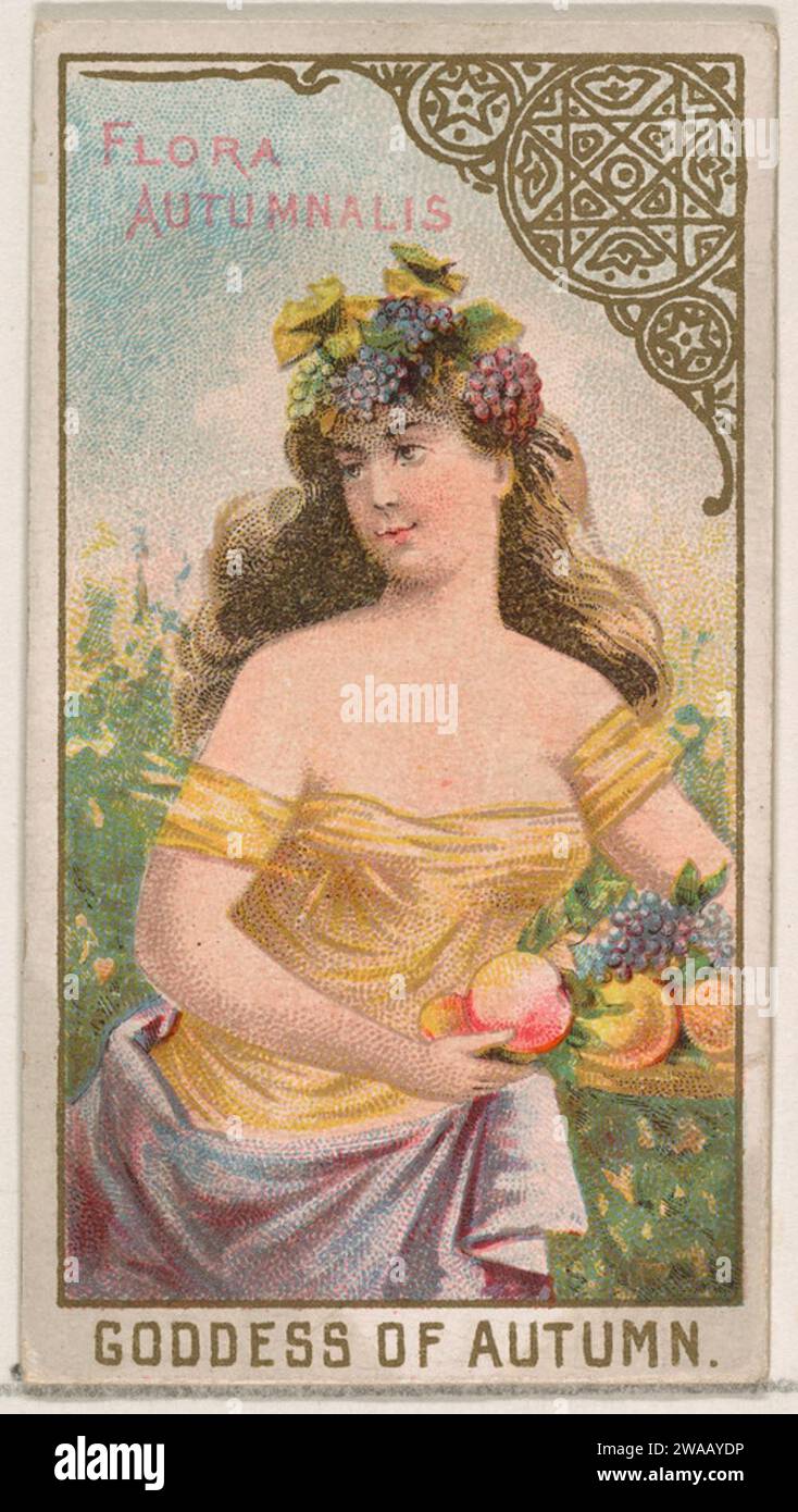 Flora Autumnalis, Goddess of Autumn, from the Goddesses of the Greeks ...