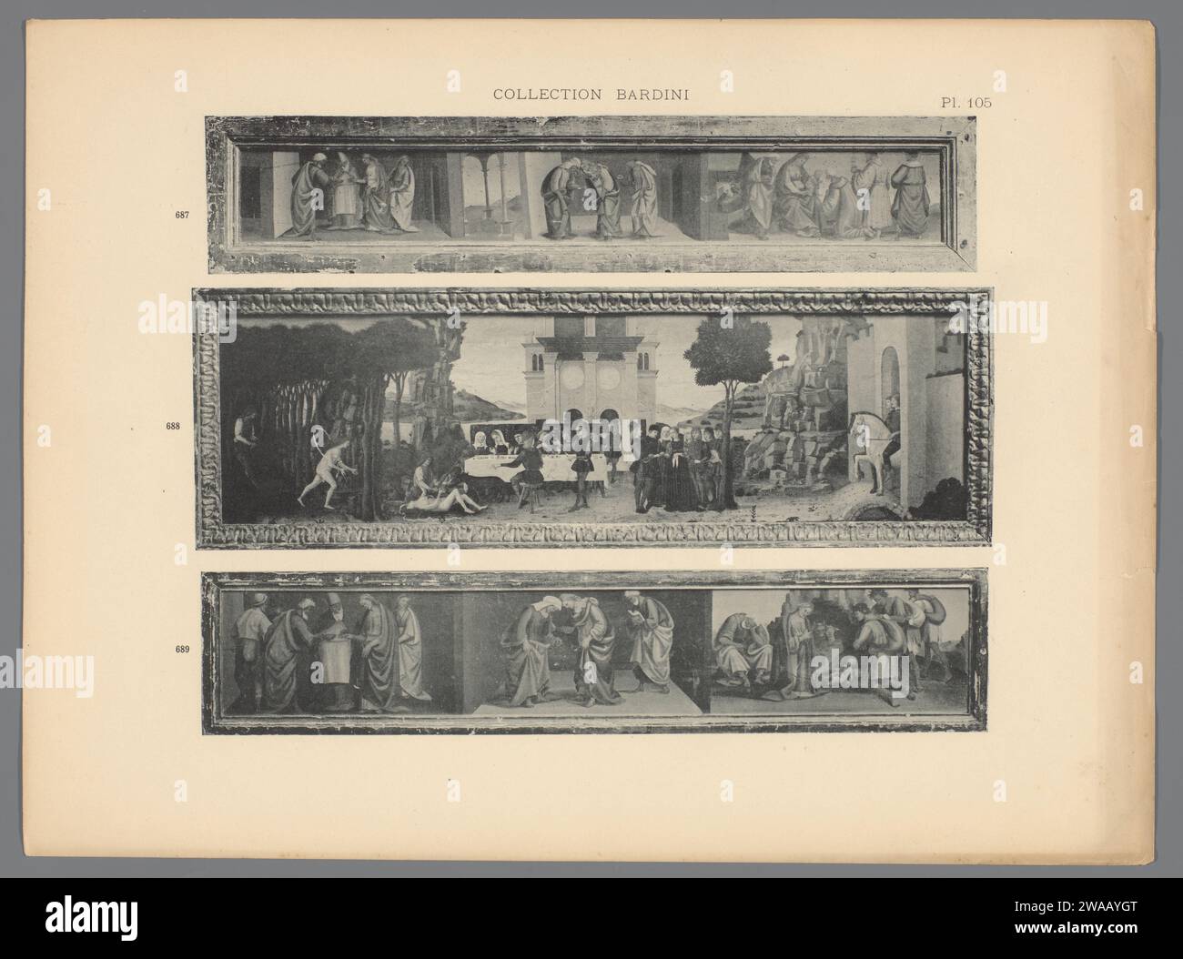 Three paintings of Biblical performances, Anonymous, 1875 - 1930 ...