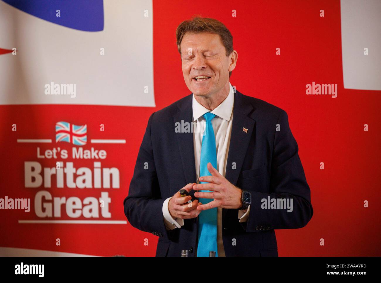 London, UK. 3rd Jan, 2024. Leader of the Reform Party, Richard Tice ...