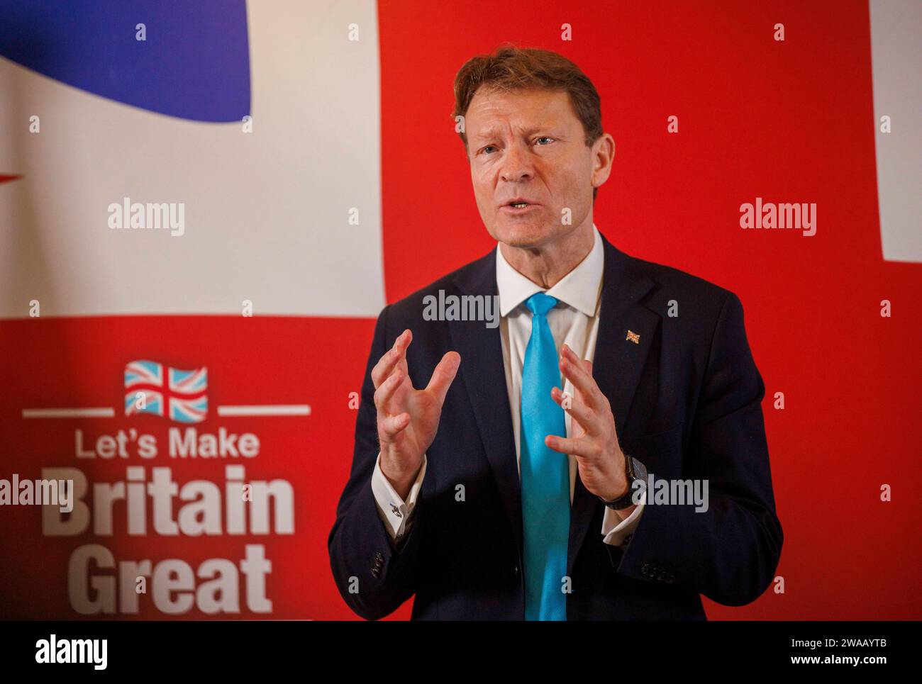 London, UK. 3rd Jan, 2024. Leader of the Reform Party, Richard Tice ...