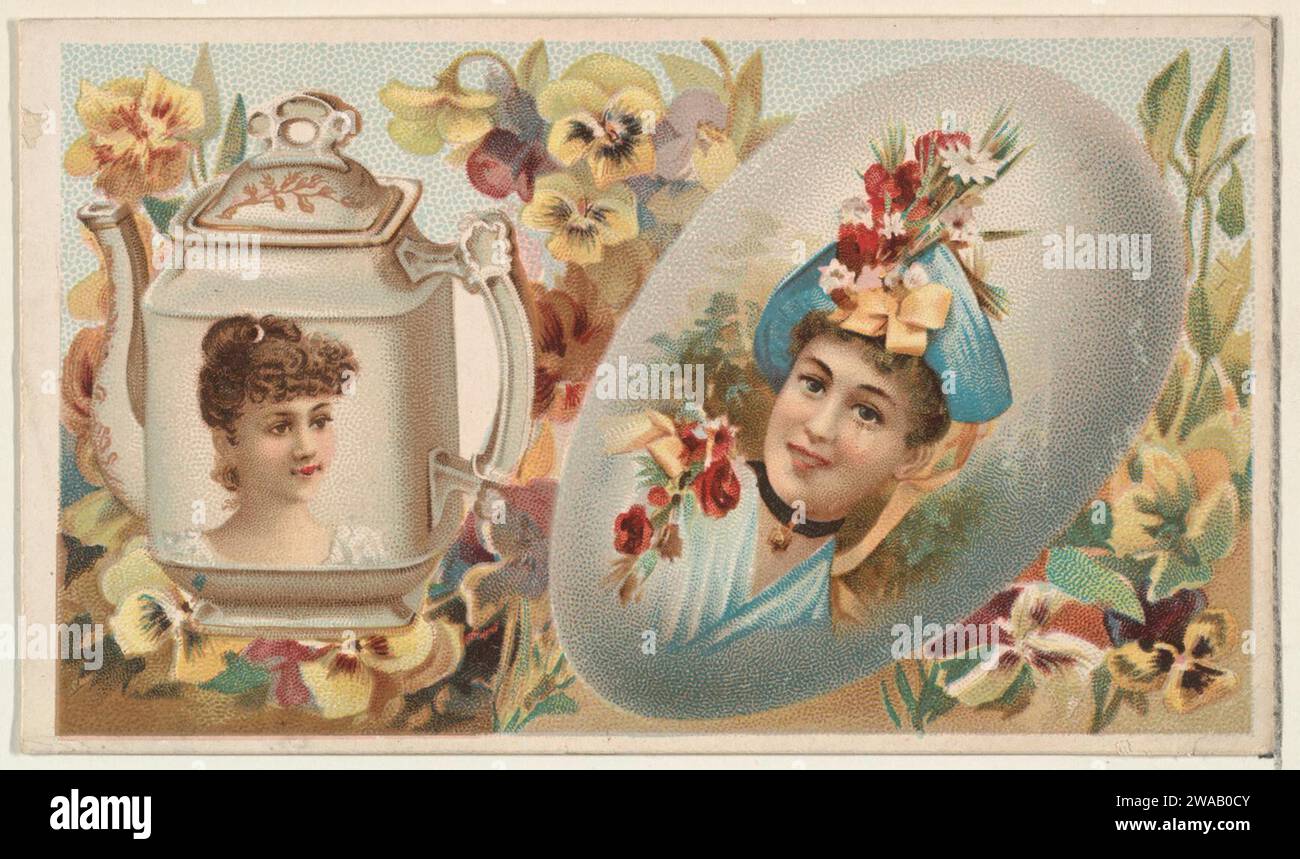 Teapot, from the Miniature Novelties series (N120) issued by Duke Sons ...