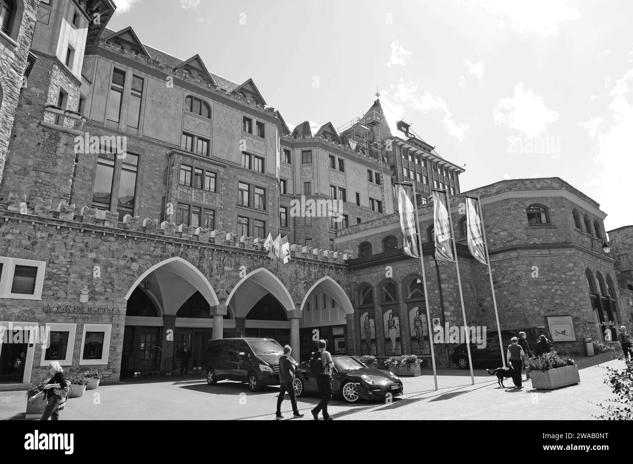 The luxury and legendary hotel Badrutt Palace in St. Moritz where the ...