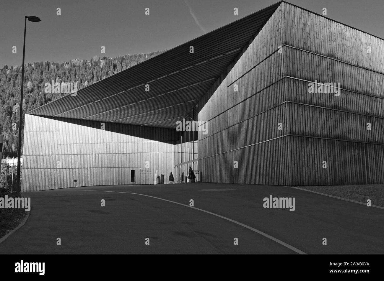 The Congress Center of Davos, Europe's highest city in the Swiss Alps ...