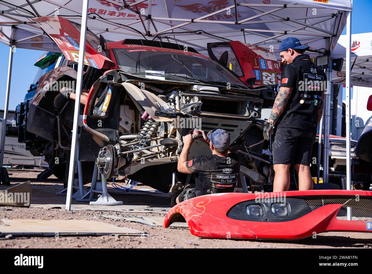 Al Ula, Arabie Saoudite. 03rd Jan, 2024. 252 SUN Ping (chn), LIAO Min ...
