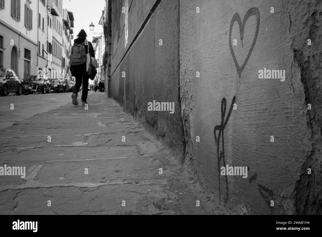 Exit Enter Street Art, Florence Stock Photo - Alamy