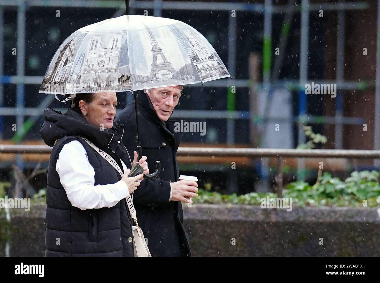 Alan Whitfield (right) leaves Liverpool Magistrates' Court. Last month ...