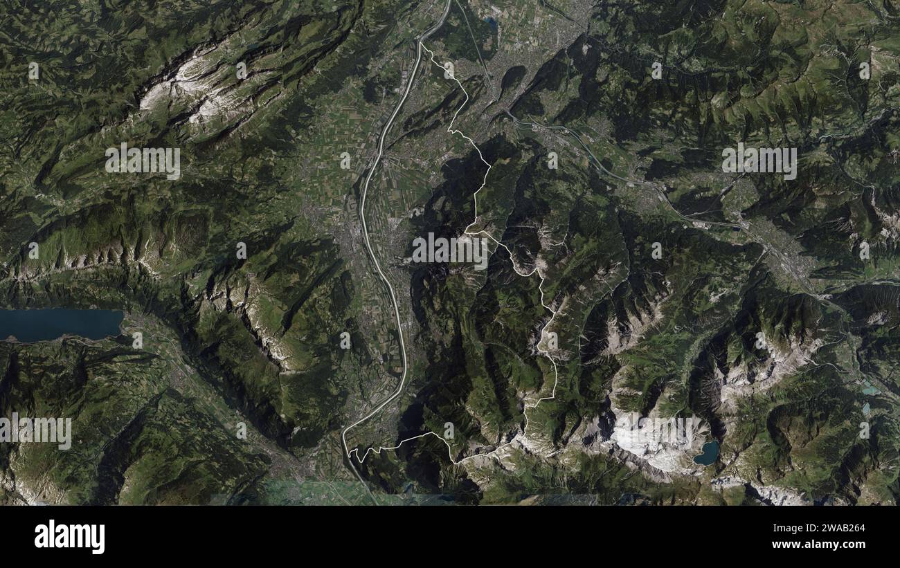 Liechtenstein on a map hi-res stock photography and images - Alamy