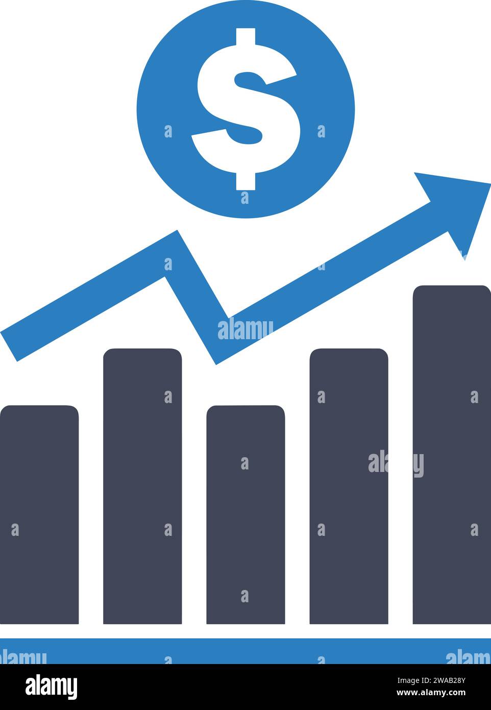 Increasing money sign | increasing investment sign | money growth icon ...