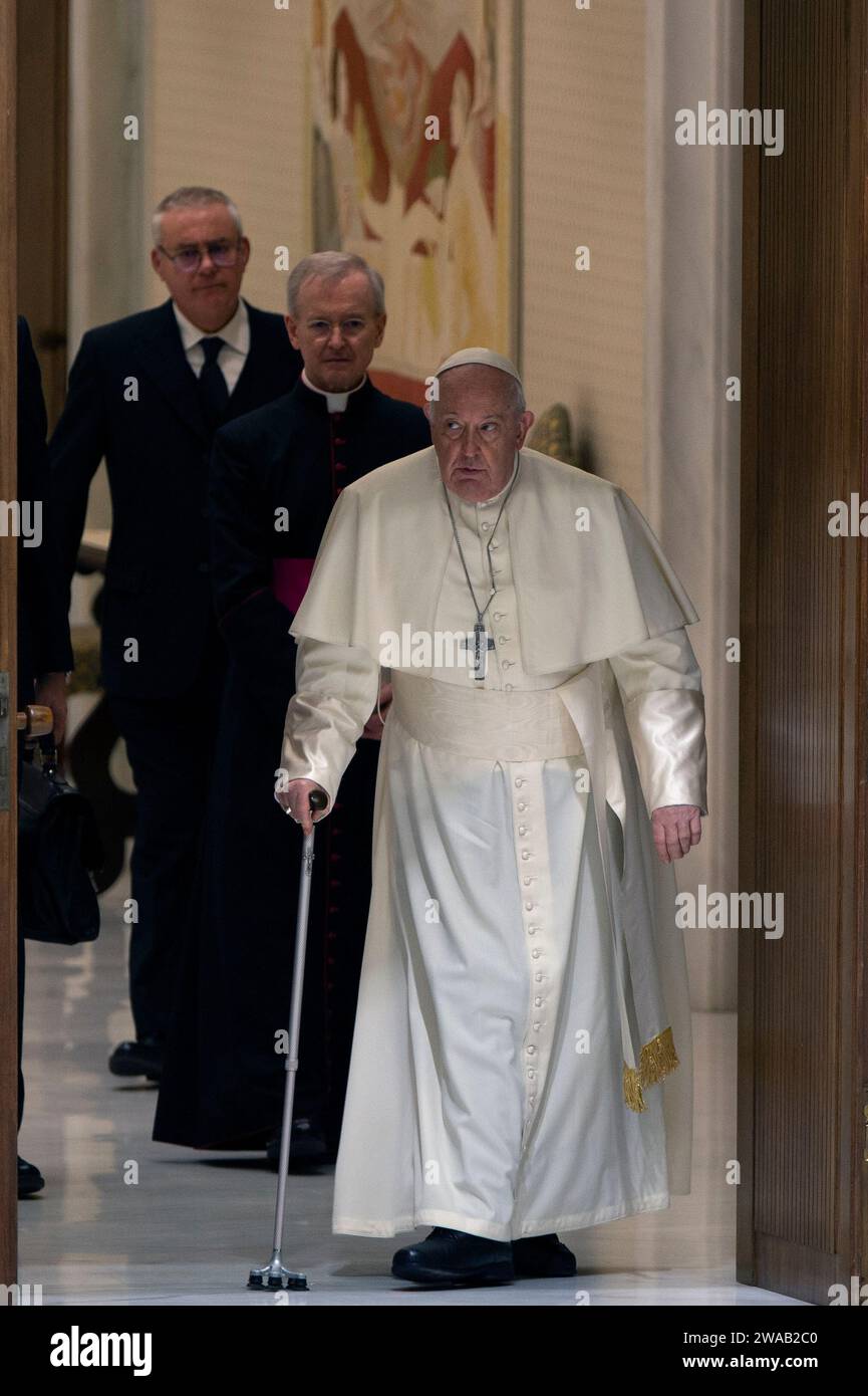 Vatican, Vatican. 03rd Jan, 2024. Italy, Rome, Vatican, 2024/1/03.Pope ...