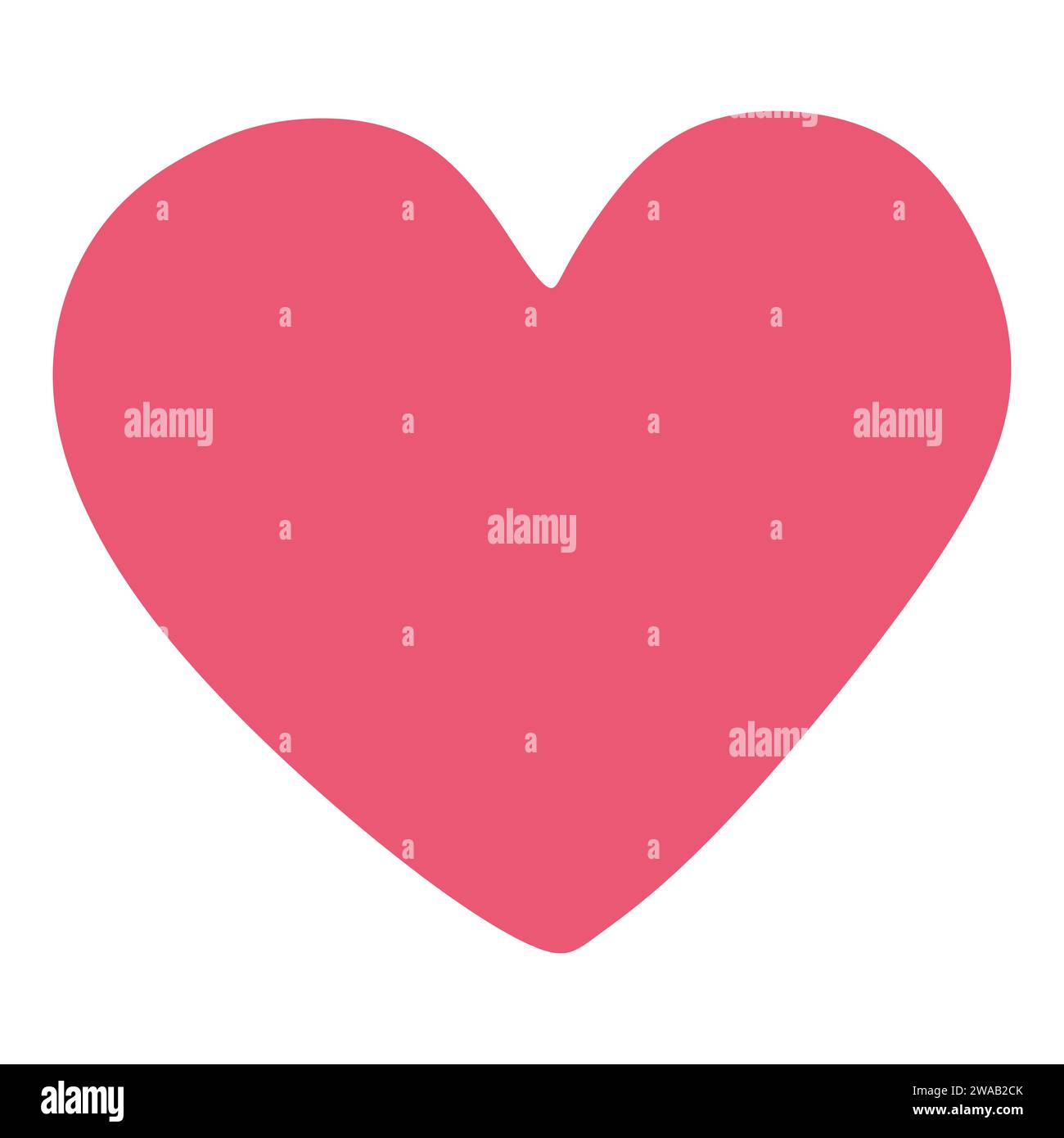 Pink Heart shape icon. Vector Sticker Isolated on white background ...