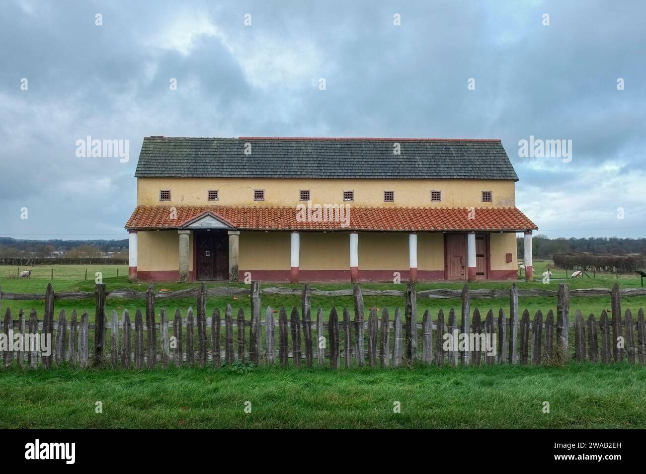 reconstruction of Roman Villa at Viriconium Cornoviorum, Wroxeter Roman ...