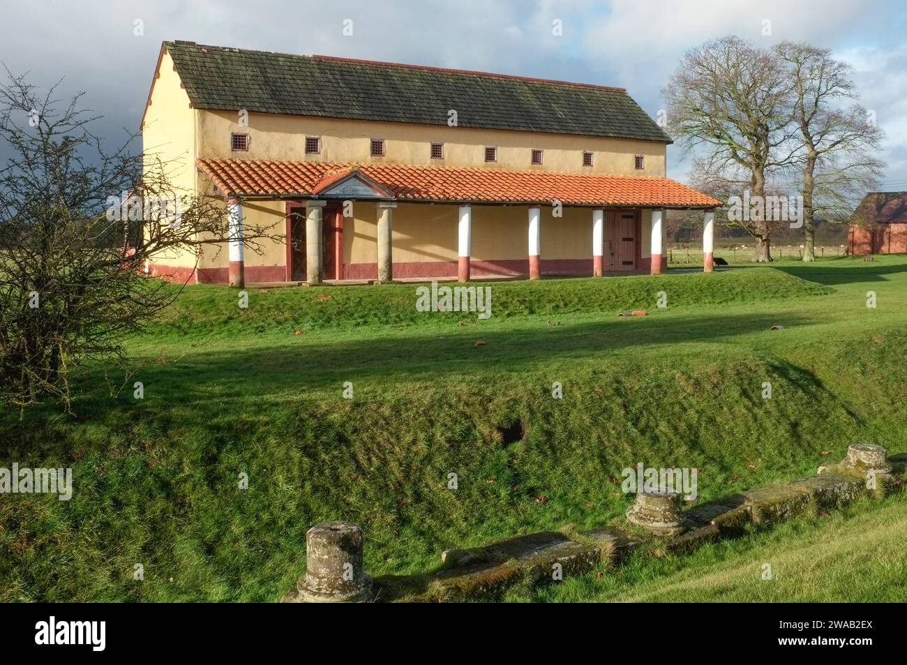 reconstruction of Roman Villa at Viriconium Cornoviorum, Wroxeter Roman ...