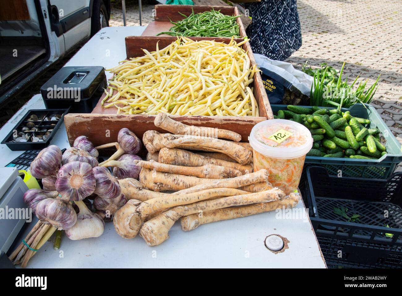 Organic vegetables sold at the local market, without chemicals and ...