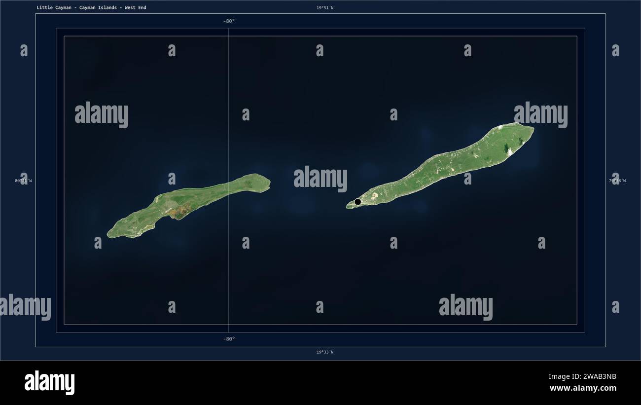 Little Cayman - Cayman Islands highlighted on a low resolution ...