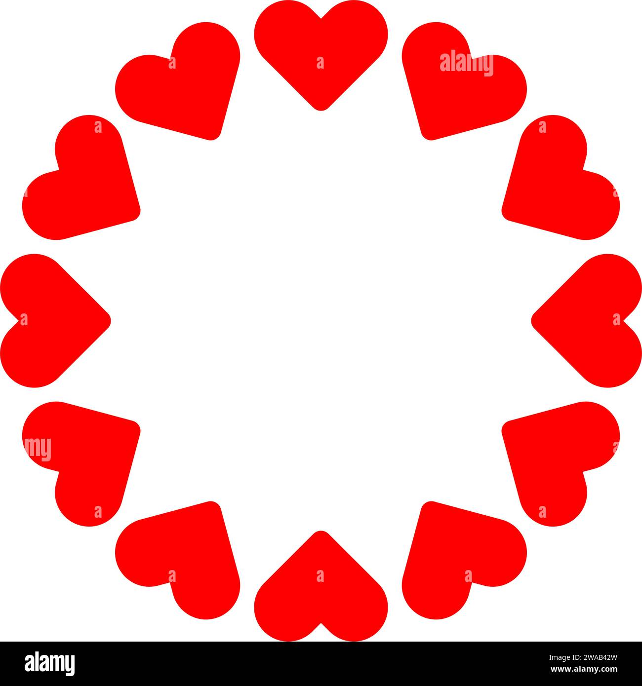 Round heart Stock Vector Images - Alamy