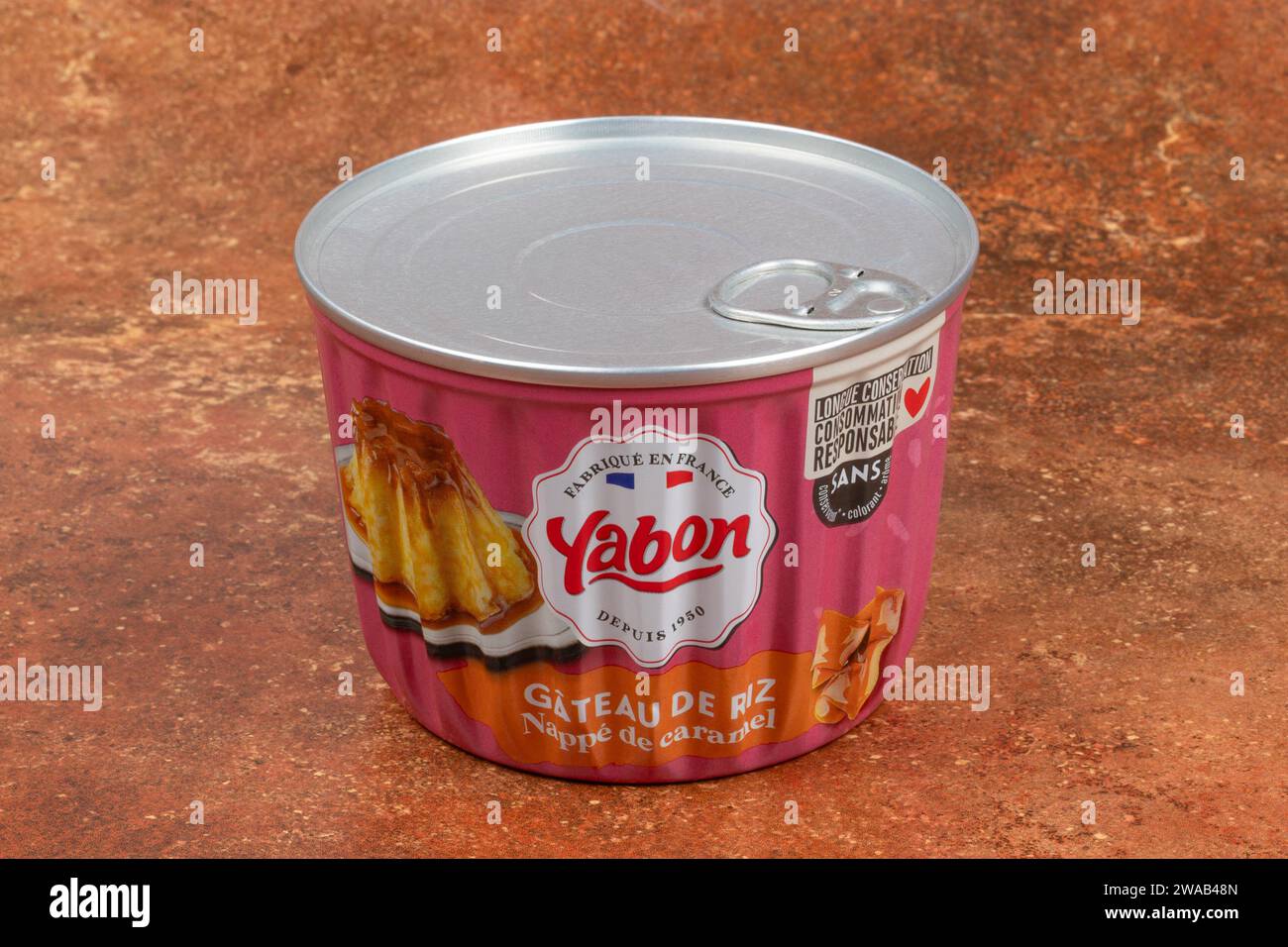 box of Yabon brand caramel rice cake isolated Stock Photo - Alamy