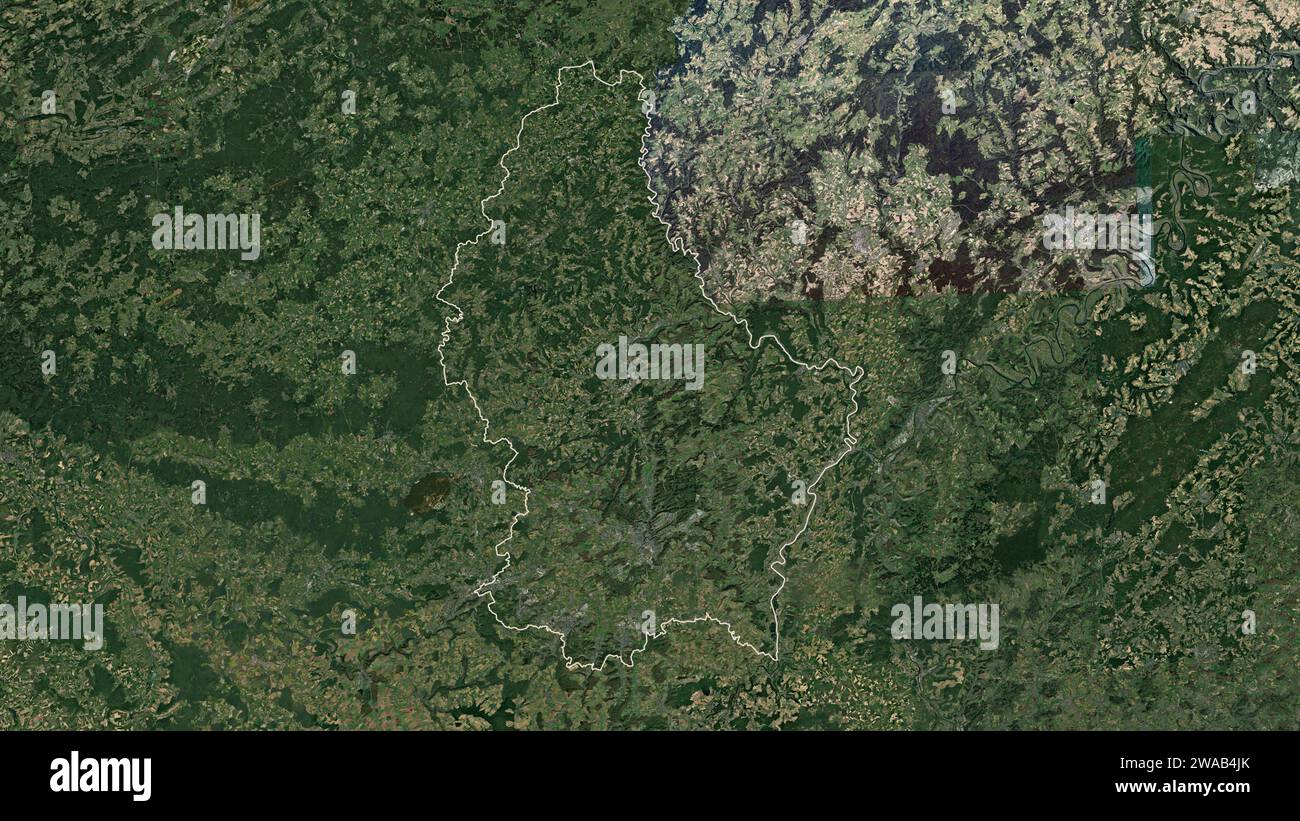 Luxembourg outlined on a low resolution satellite map Stock Photo - Alamy