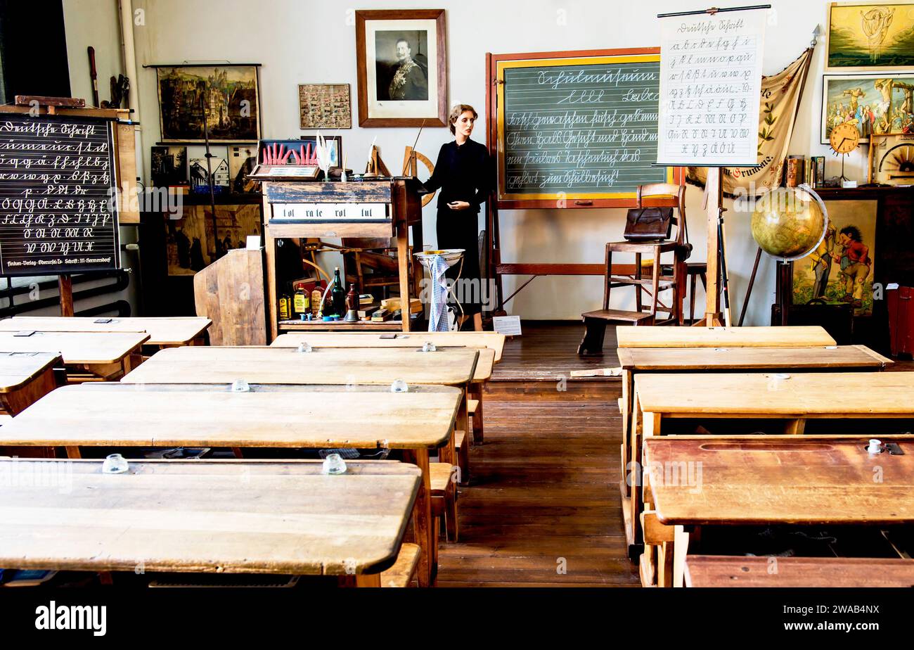 Life in school 100 Years ago Stock Photo - Alamy