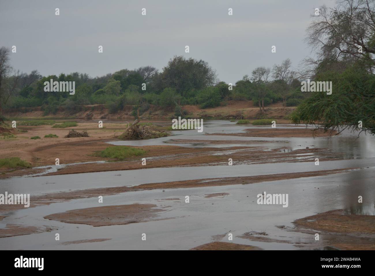 The mighty Limpopo river in Kruger National Park South Africa the ...