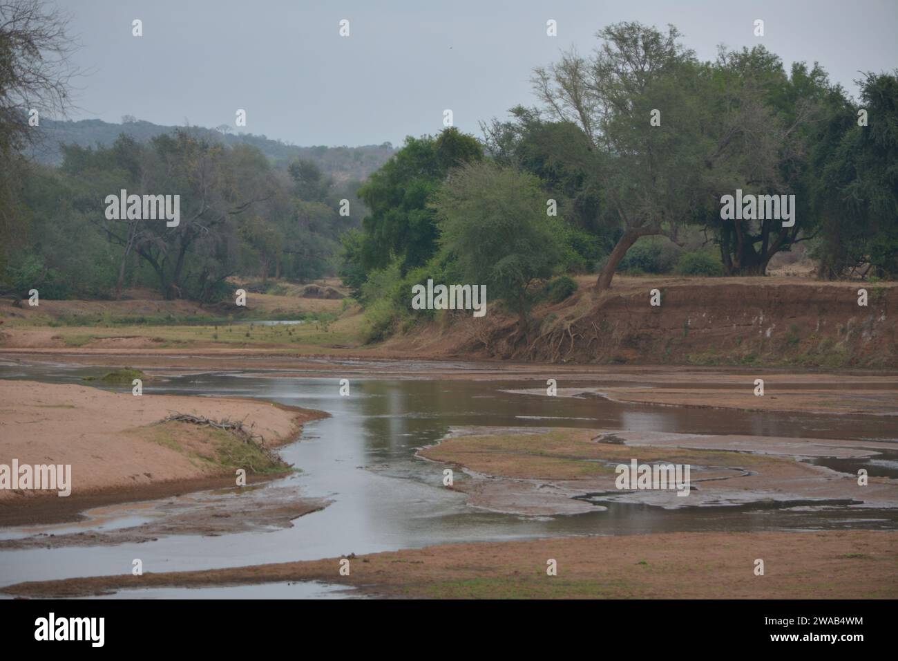 The mighty limpopo river in Kruger National Park,South Africa the ...