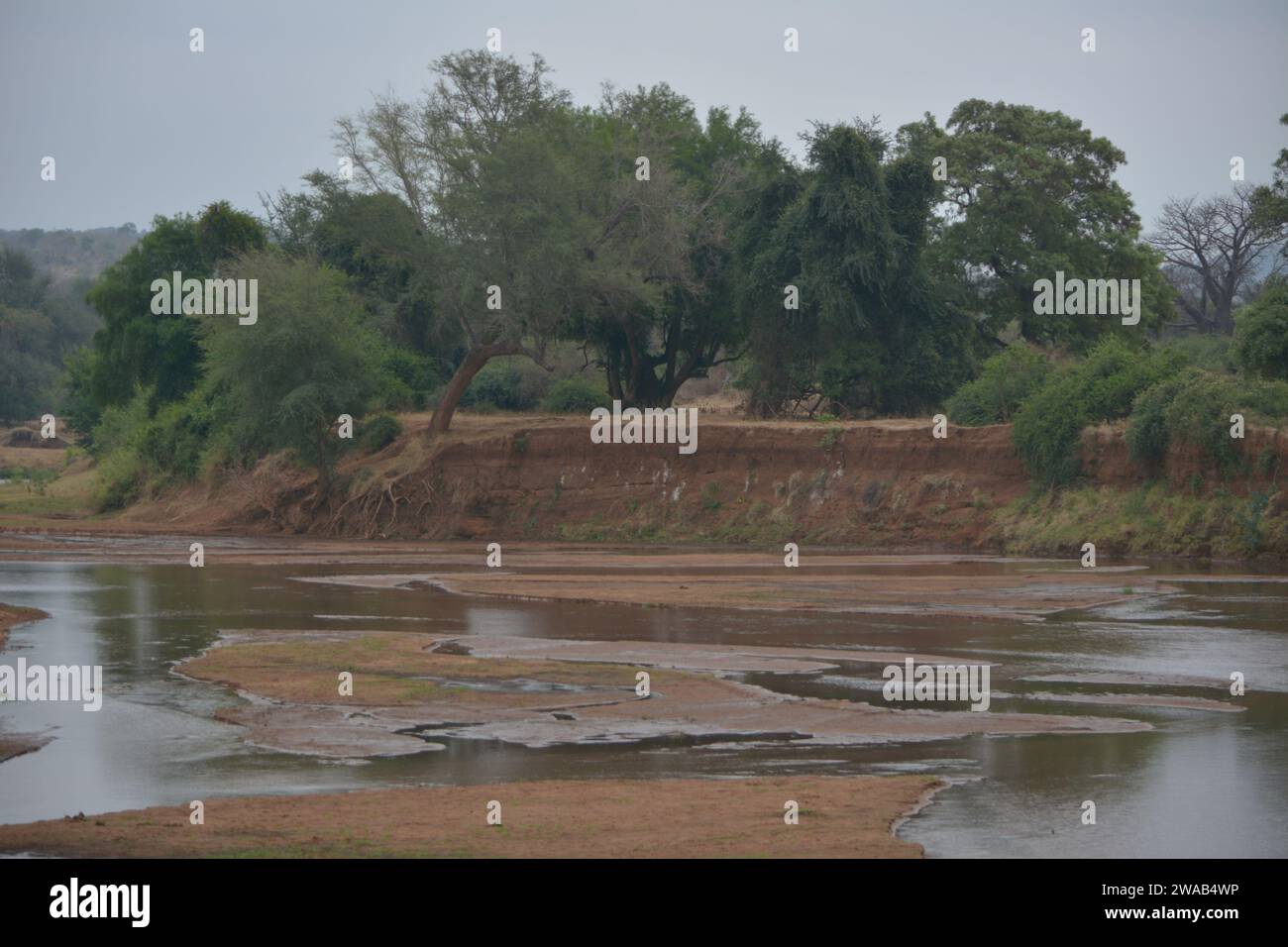 The mighty Limpopo river in Kruger National Park,South Africa the ...