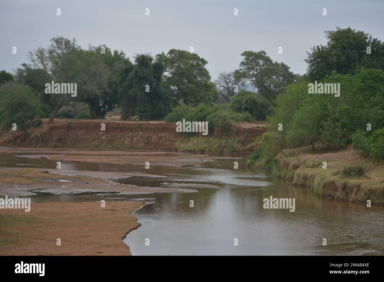 The mighty Limpopo river in Kruger National Park South Africa,The ...