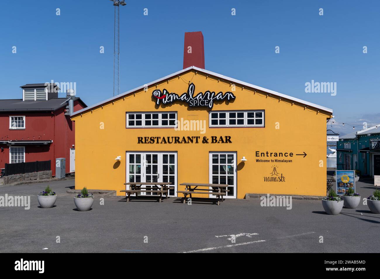 Reykjavik, Iceland - July 10, 2023: The Himalayan Spice Indian ...