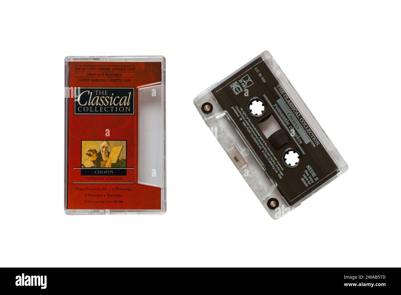 The Classical Collection Chopin Romantic Classics cassette tape removed ...