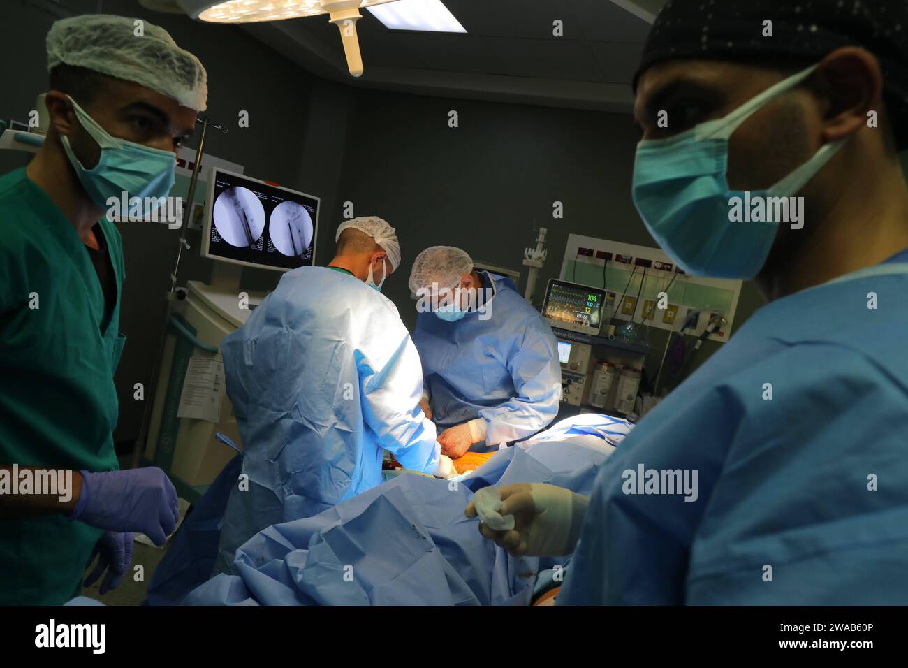 Paletinian doctors performs complex surgeries on injured Palestinians ...