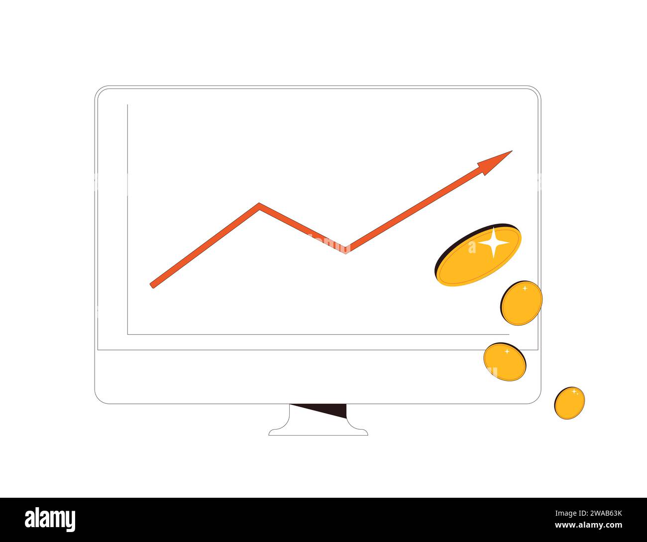 Inflation. Decreased purchasing power. Vector illustration Stock Vector ...