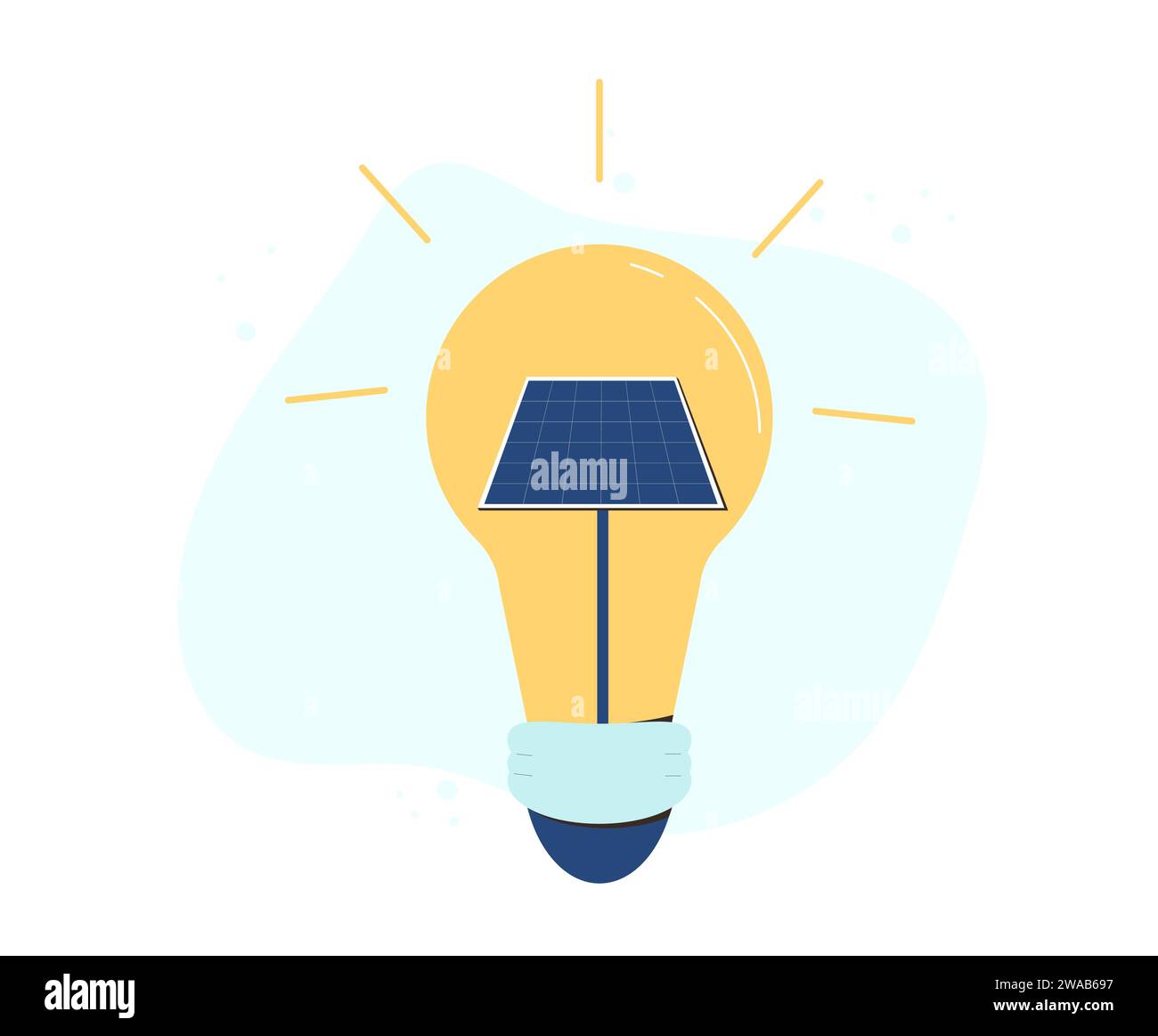 Solar energy system concept. Installing solar panel. Sustainable ...