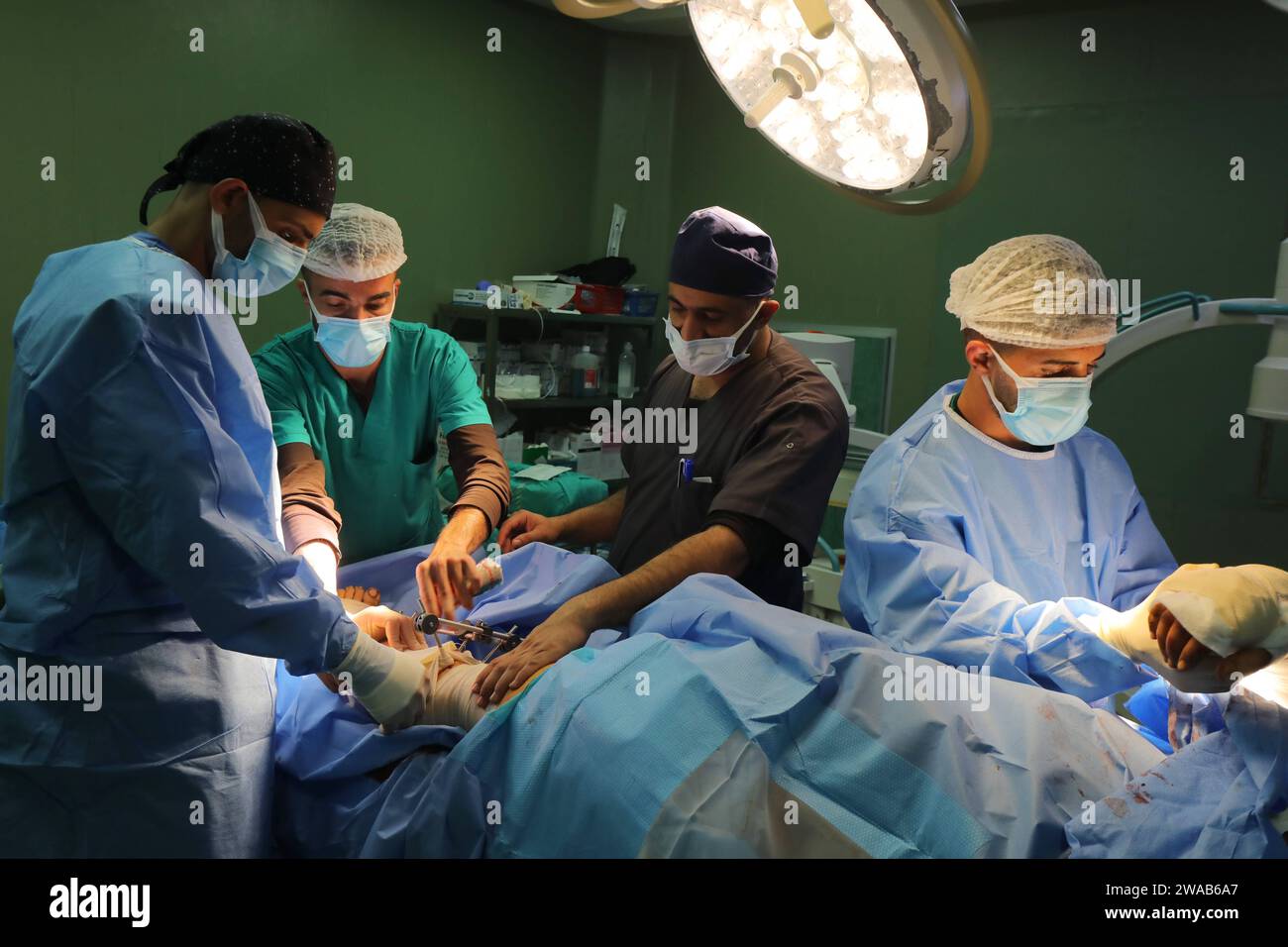 Paletinian doctors performs complex surgeries on injured Palestinians ...