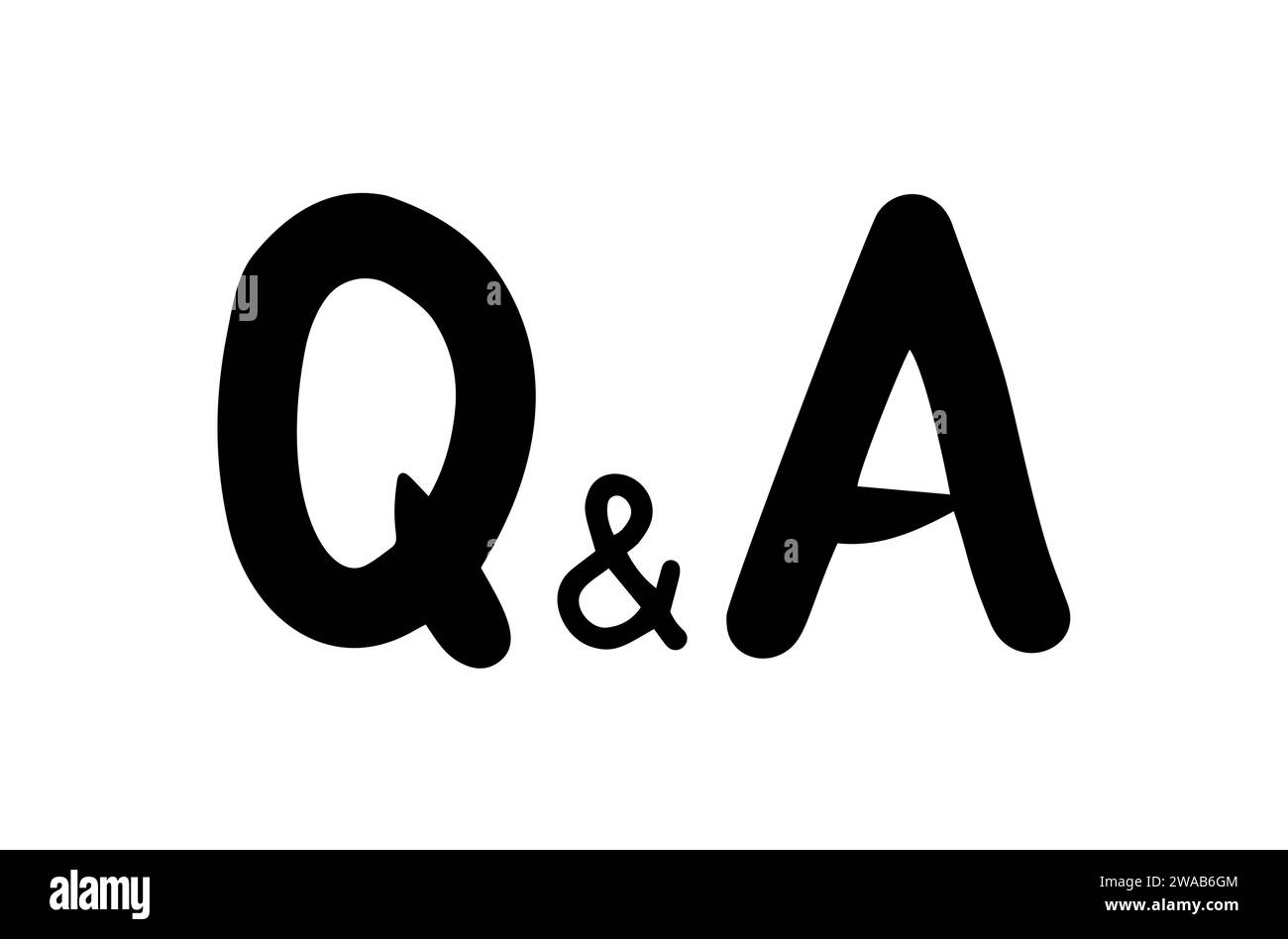 Questions and answers icon. Q and A Social Media symbol. Question ...