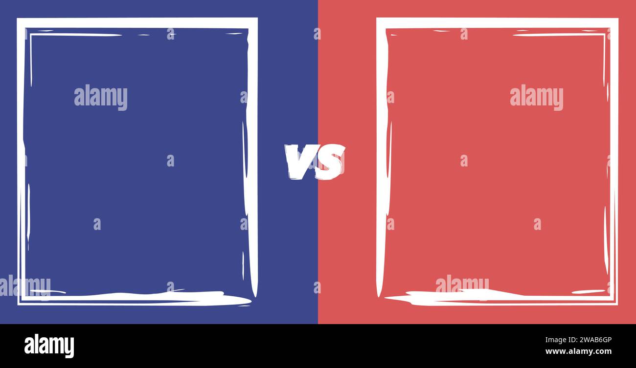 Versus comparison background. Vs template. Decorative battle cover with ...