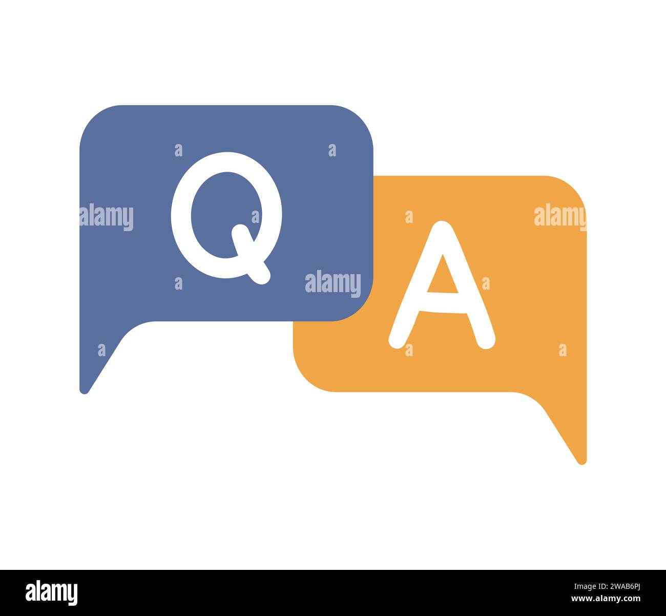 Questions and answers icon. Q and A Social Media symbol. Question ...
