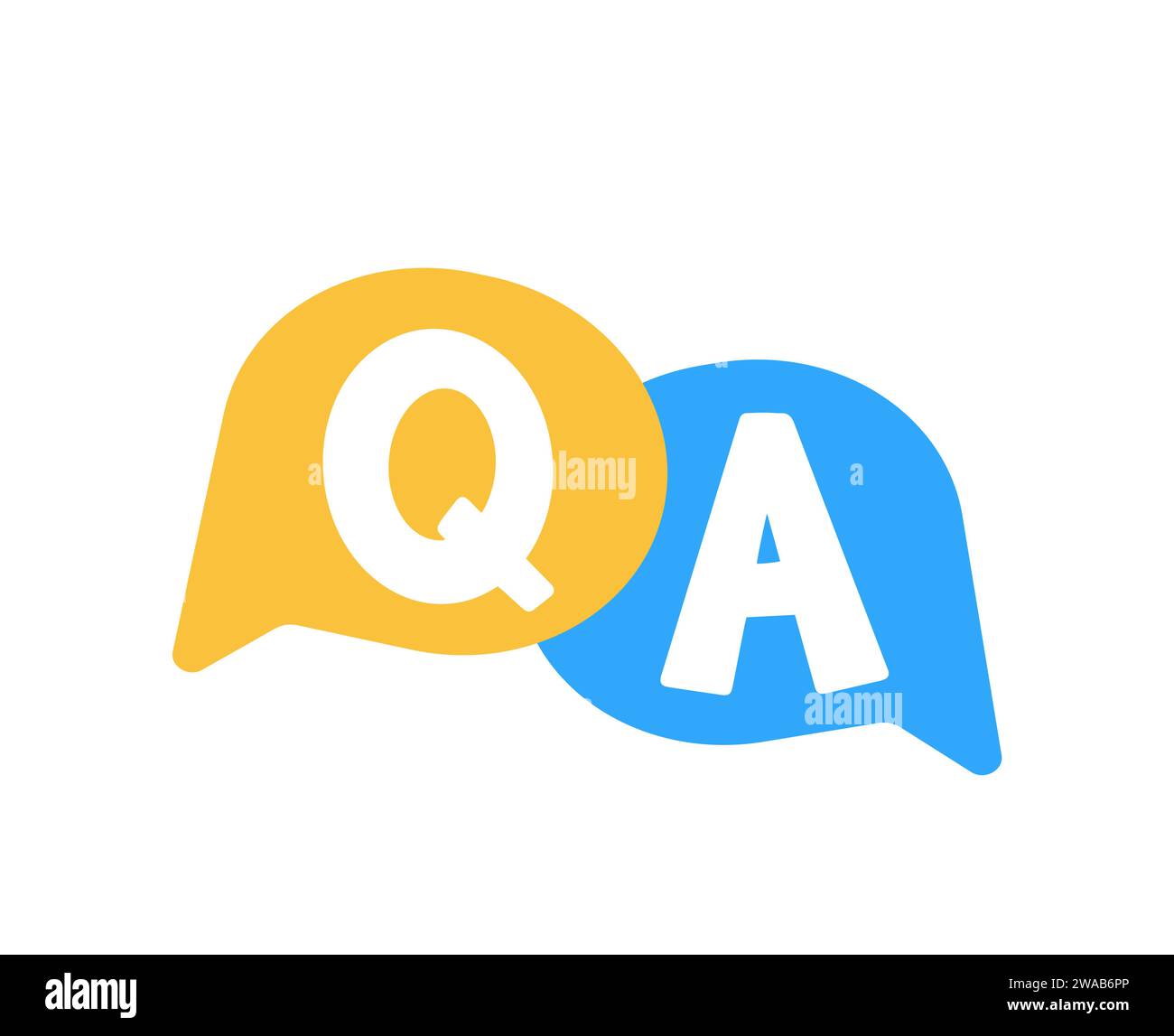 Questions and answers icon. Q and A Social Media symbol. Question ...