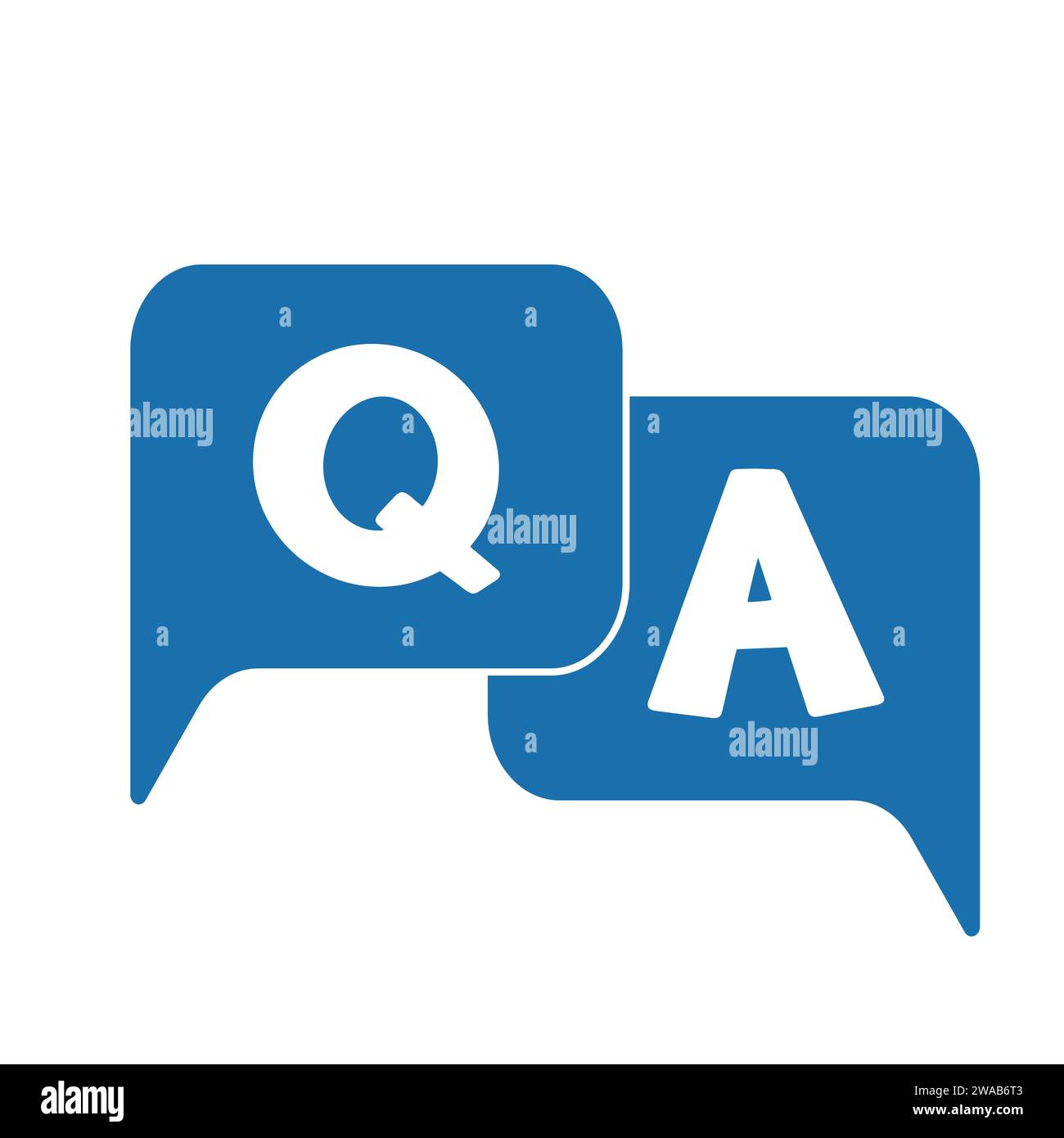 Questions and answers icon. Q and A Social Media symbol. Question ...