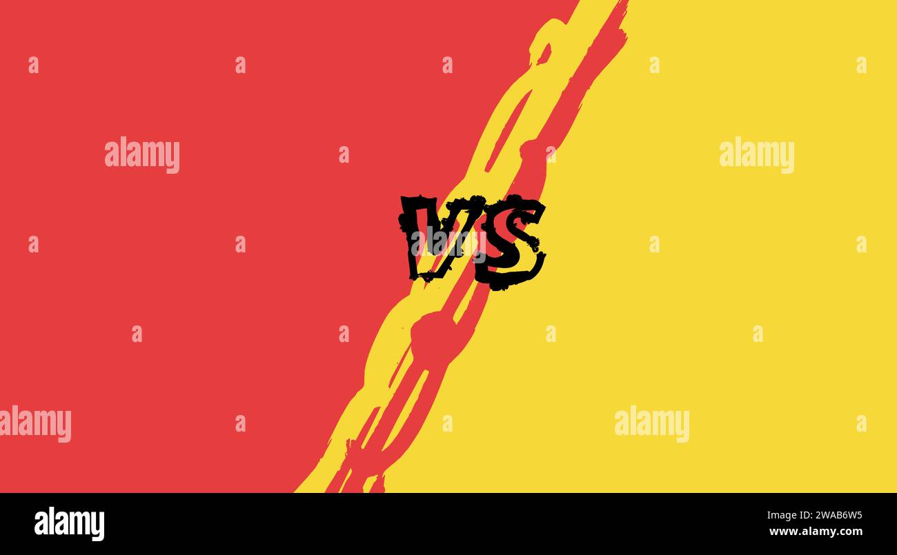 Vs template. Versus comparison blank. Decorative battle cover with ...
