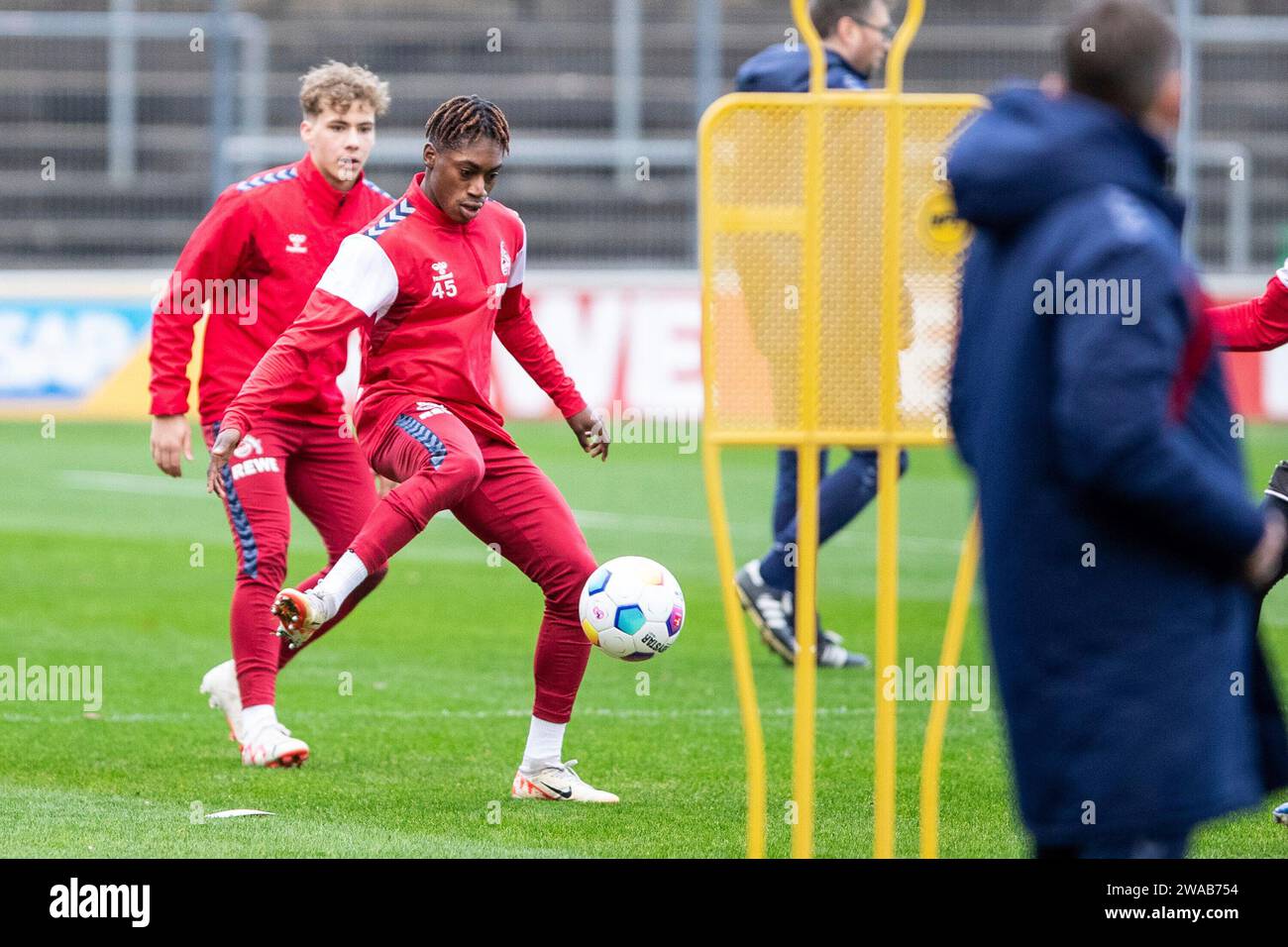 Koeln, Deutschland. 03rd Jan, 2024. Justin Diehl (1. FC K?ln, 45) 1. FC K?ln, Training 03.01. ...