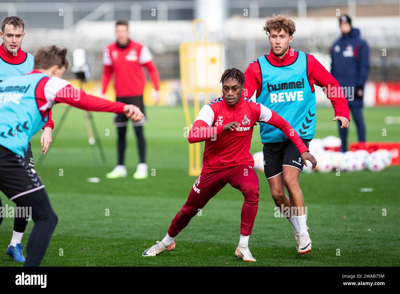 Koeln, Deutschland. 03rd Jan, 2024. Justin Diehl (1. FC K?ln, 45) 1. FC K?ln, Training 03.01. ...