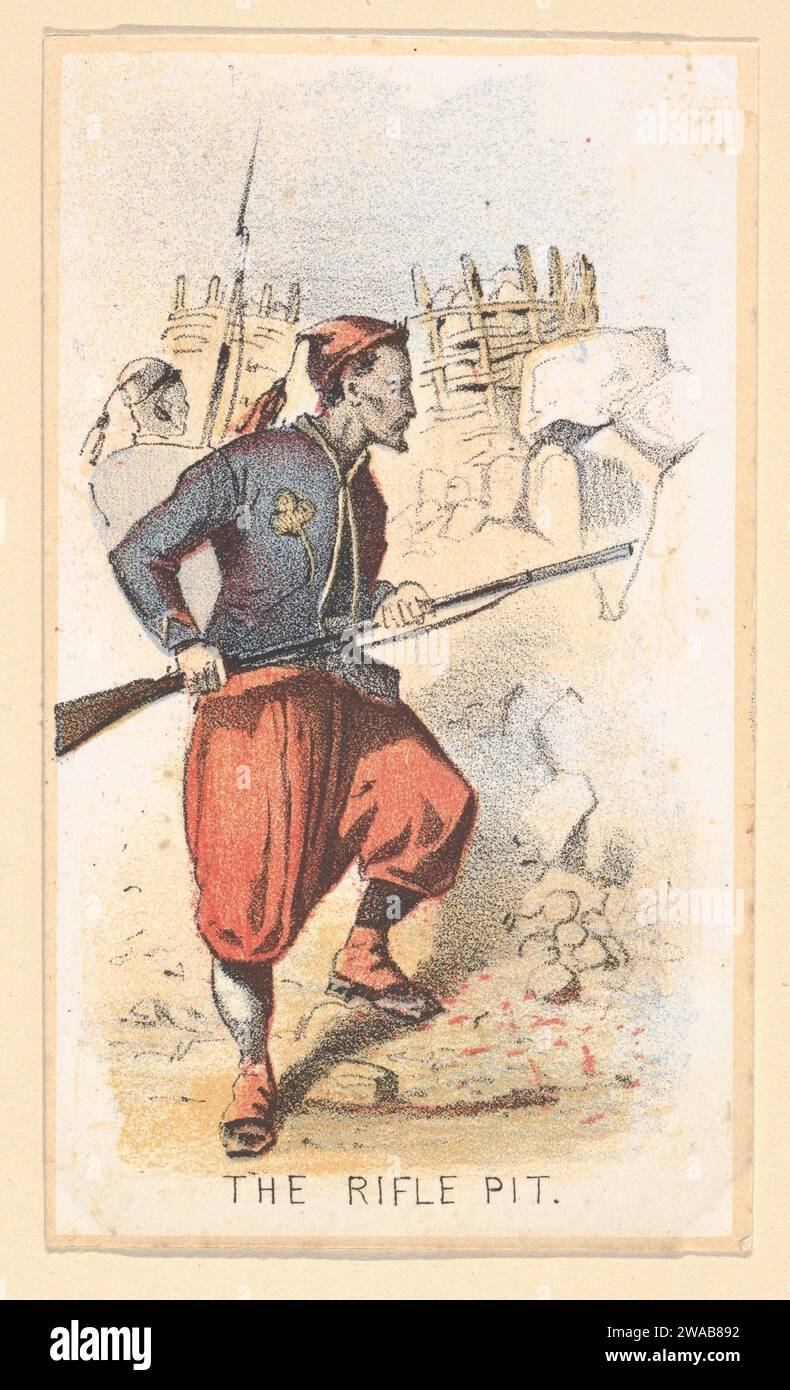 Life in Camp, Part 2: The Rifle Pit 1947 by Winslow Homer Stock Photo ...