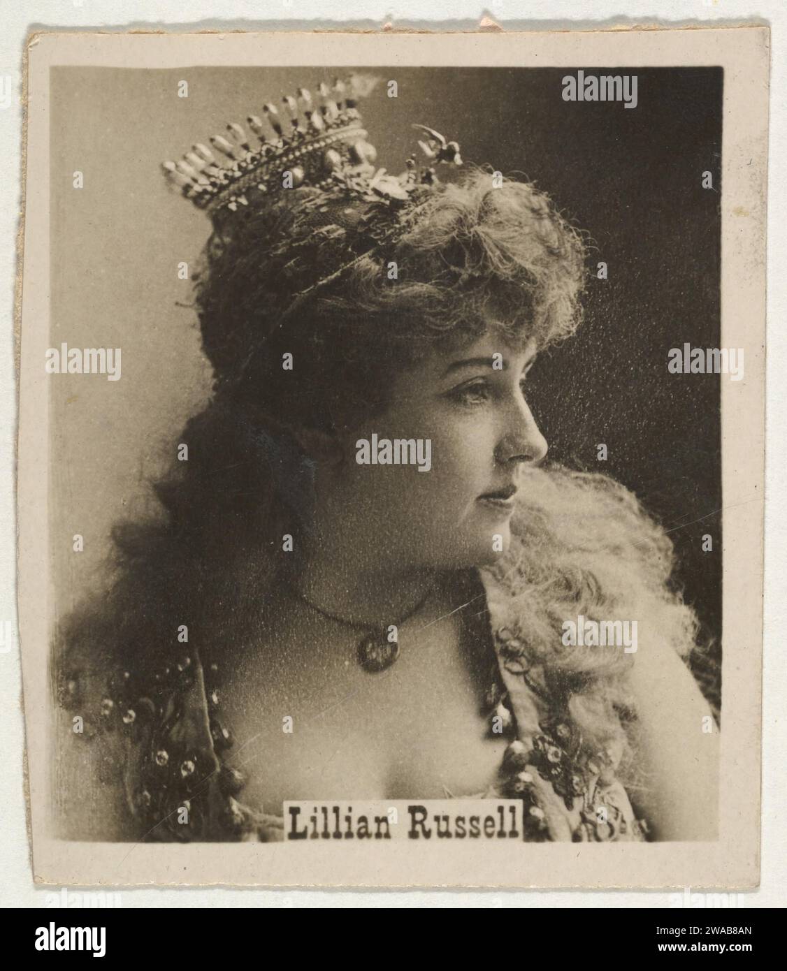 Lillian Russell, from the Actresses series (T123, Type 1), issued by ...