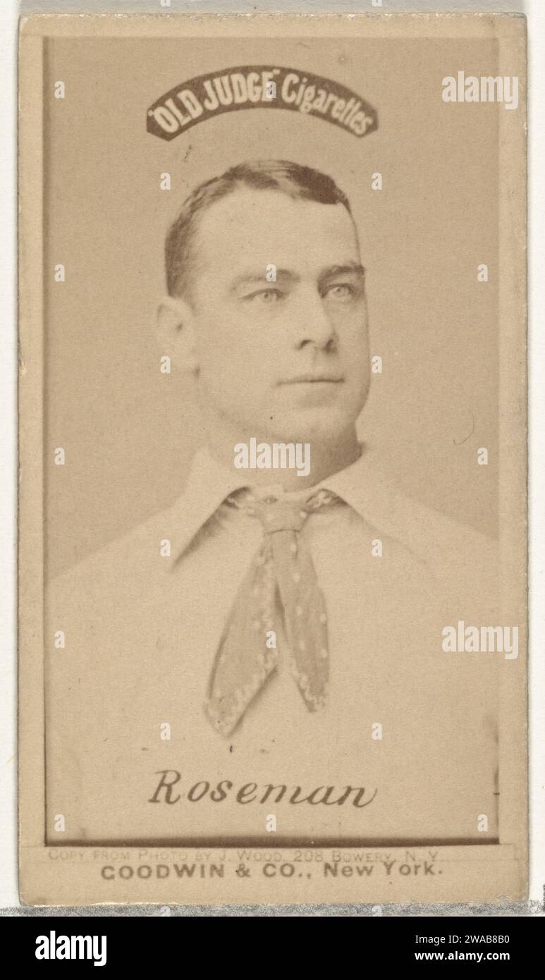 Roseman, from the Old Judge series (N172) for Old Judge Cigarettes 1963 ...