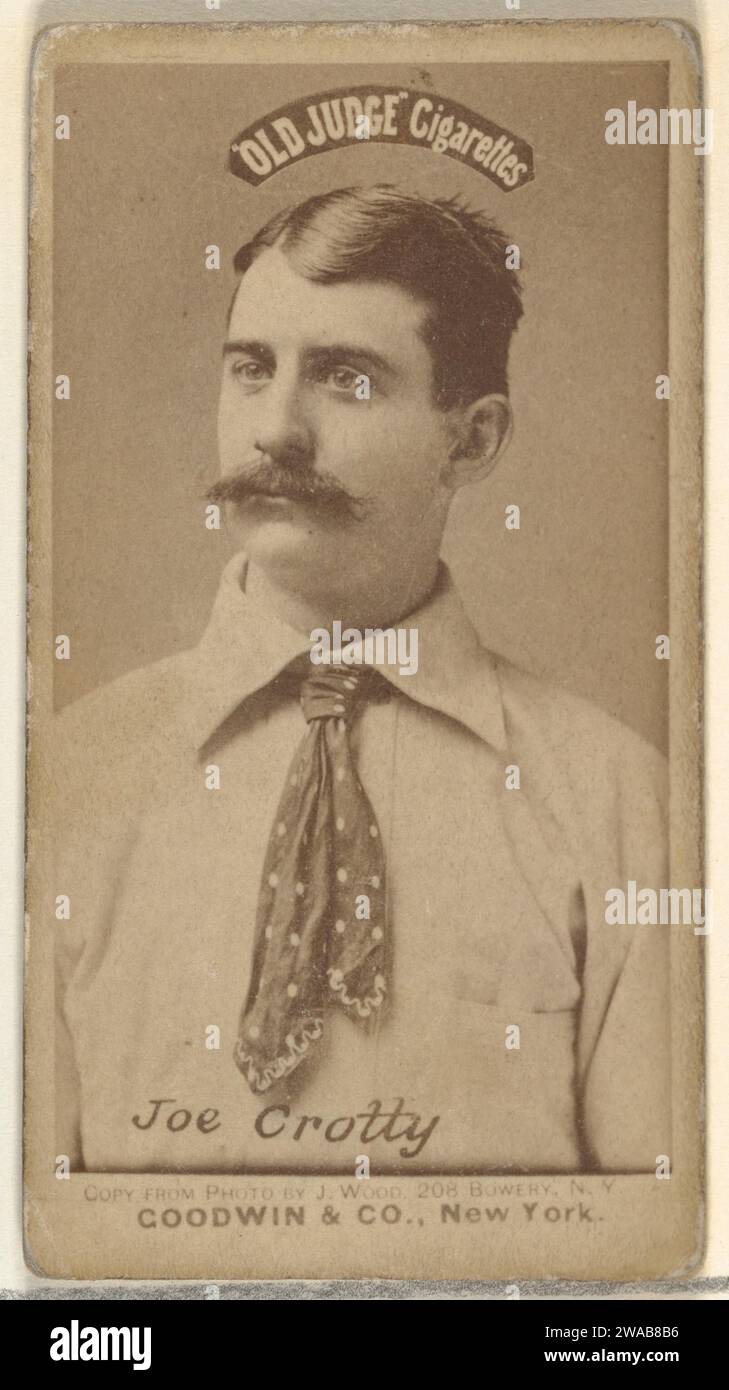 Joseph P. "Joe" Crotty, from the Old Judge series (N172) for Old Judge ...